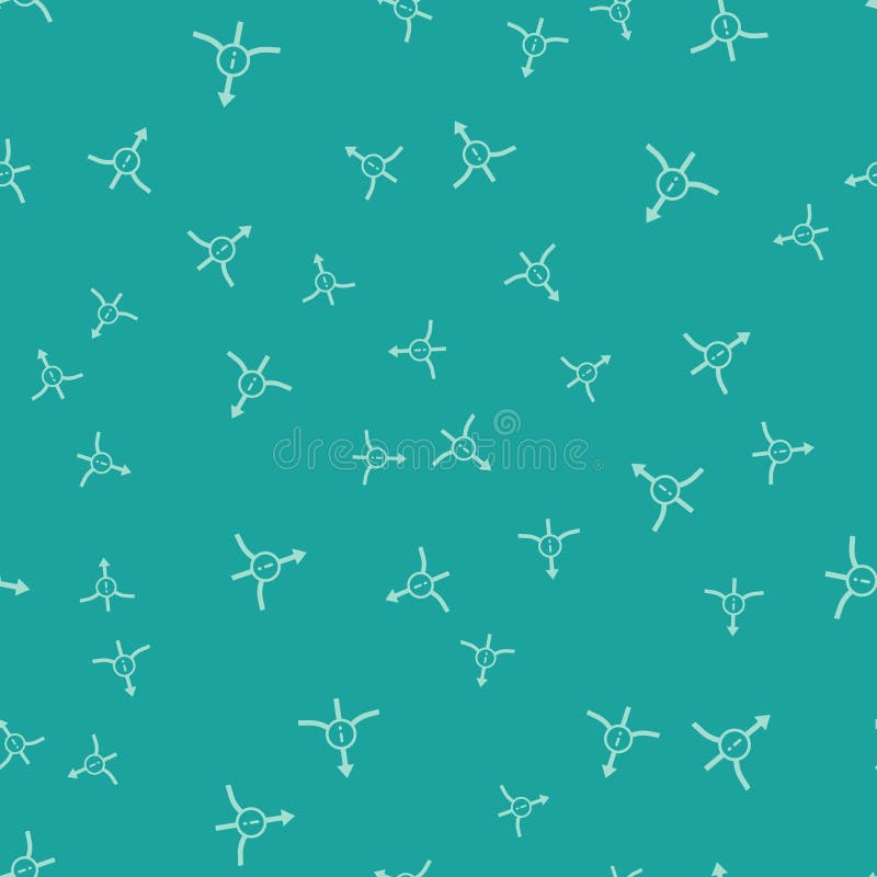 Green Arrow Icon Isolated Seamless Pattern on Green Background ...