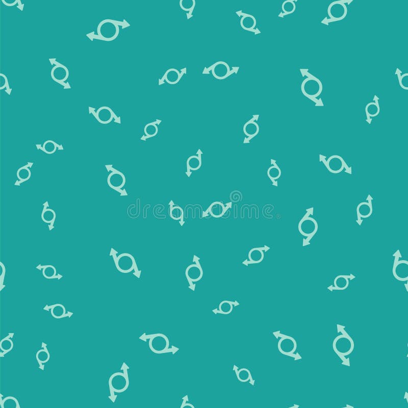 Green Arrow Icon Isolated Seamless Pattern on Green Background ...