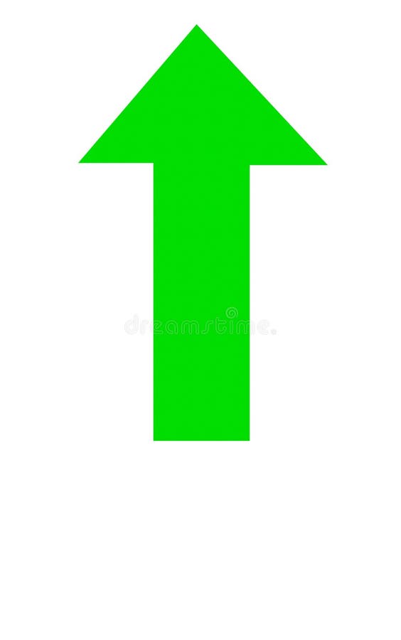 Green up arrow stock photo. Image of document, signage - 227009250