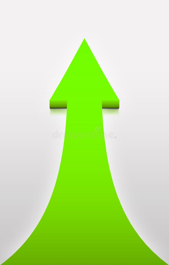 Gradient Green Growth Arrow Stock Illustrations – 296 Gradient Green ...