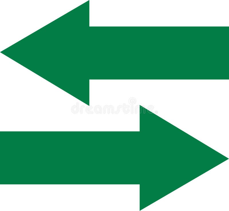 Green Arrows Back and Forward Stock Vector - Illustration of next ...