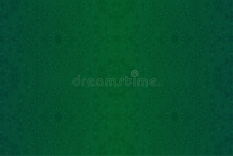 Green Art with Seamless Abstract Linear Pattern Stock Vector ...