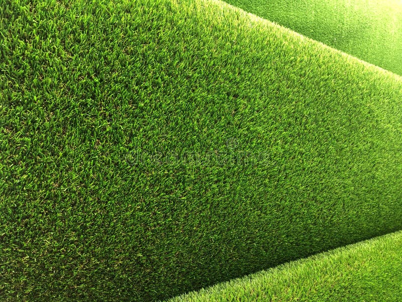 Green Artificial Grass . Copy Space Layout for Advertisement or Board ...