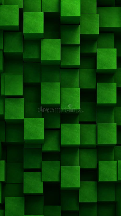 Green Artificial Grass Cubes Texture Background, Close-up, Top View ...