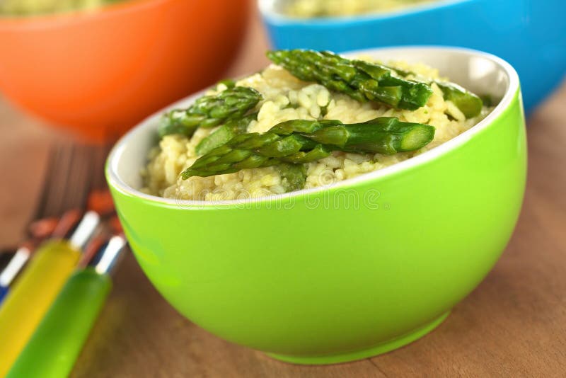 Green Asparagus Risotto stock photo. Image of shot, lunch - 52644622