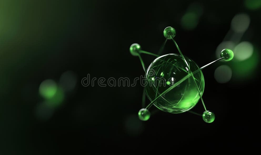 Green Atom Model with Electrons Orbiting Nucleus, Abstract ...