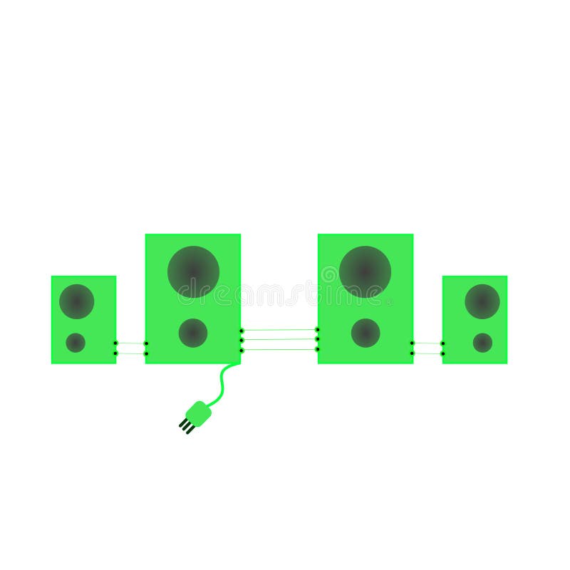 Green Audio System Stock Illustrations – 1,281 Green Audio System Stock ...