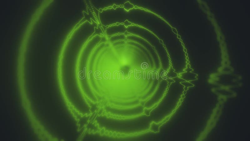 Green Audio Wave Visualization on Dark Background Stock Video - Video ...