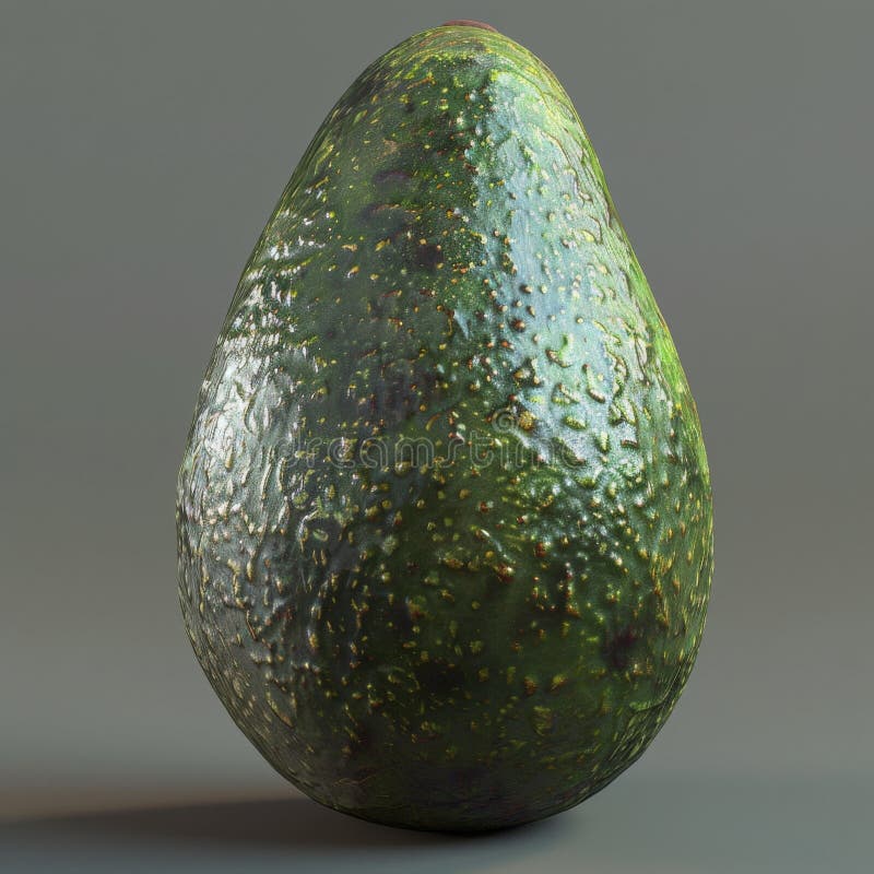 A Green Avocado with a Brown Spot on it. Fruit Imperfection Concept ...