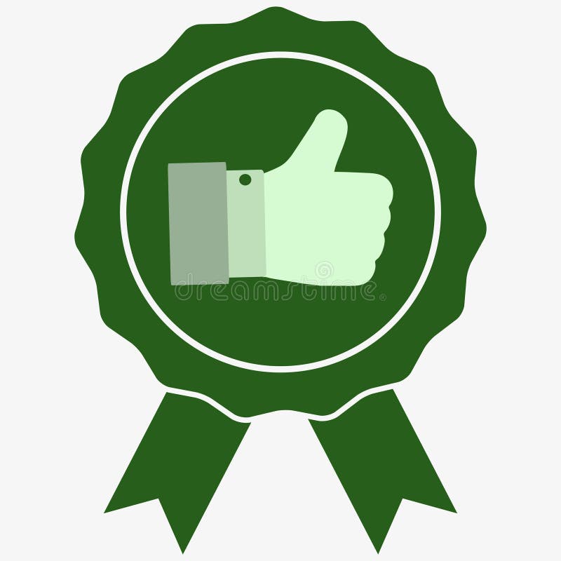 Green Award Ribbon Isolated Stock Illustration - Illustration of green ...