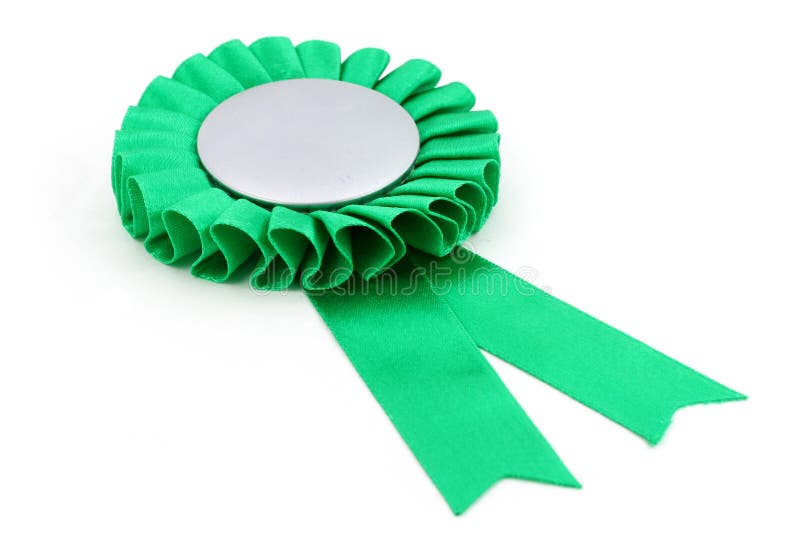 Red award ribbons badge stock image. Image of symbol, achievement - 1851425