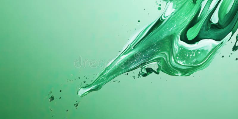 Green Background with Abstract, Splashing Green Color Stock ...