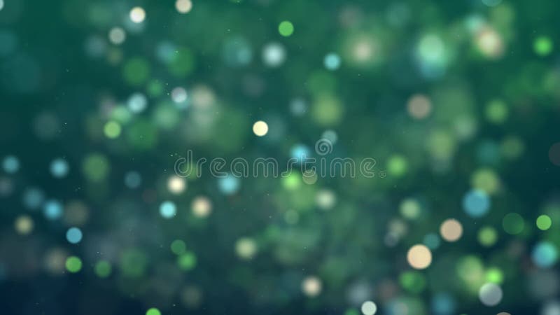 Green Background with Bokeh and Particles, Beautiful Bokeh Stock ...