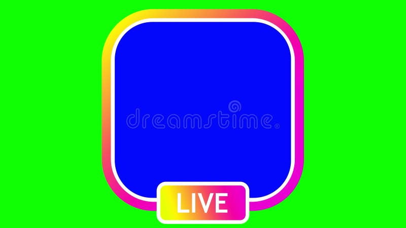 On a Green Background, a Bright Pink Square Frame, with the Inscription ...