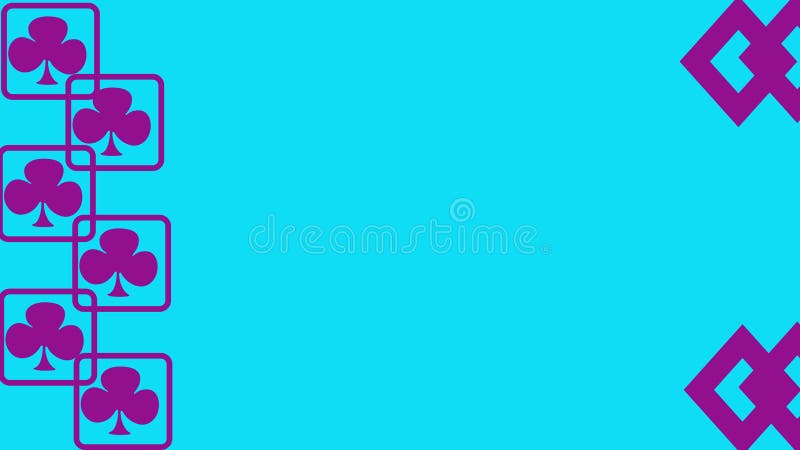 Green Background with Clubs Shape Stock Illustration - Illustration of ...