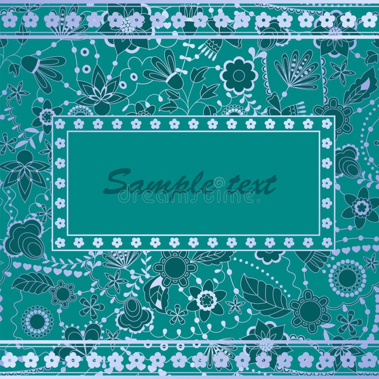 Green Background with Frame Stock Vector - Illustration of frame, text ...