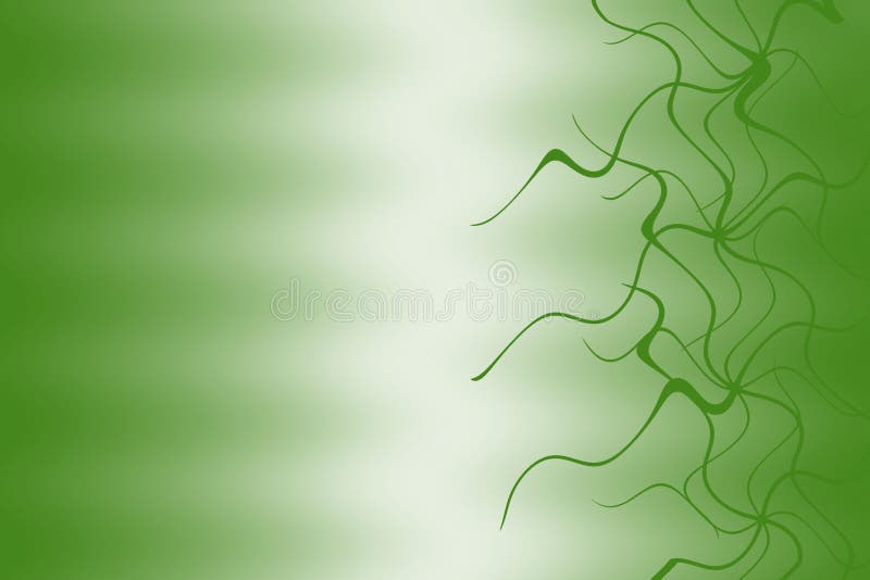 Green Background with Gradient Edges and Wavy Lines. Template for Text ...
