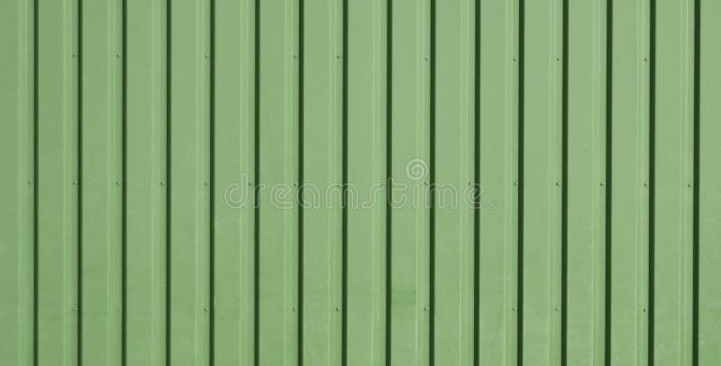 Green Background of Metal Wall Siding, Cladding. Stock Image - Image of ...
