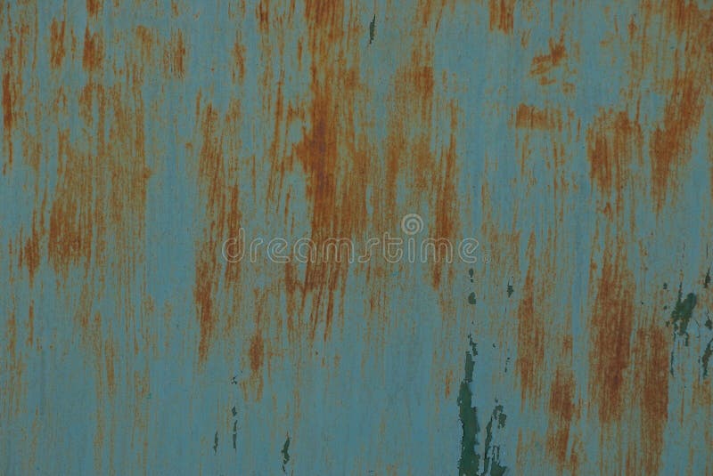 Green Metal Texture from an Old, Worn Wall in Rust Stock Image - Image ...