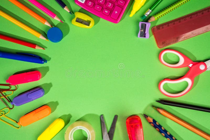 Felt-tip and ruler stock photo. Image of accessories - 49932528