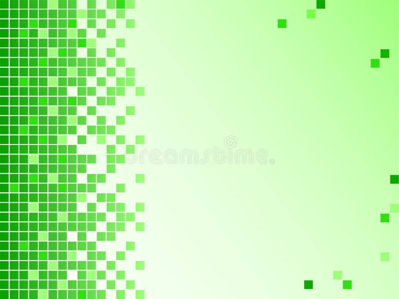 Green Background with Pixels Stock Illustration - Illustration of pixel ...