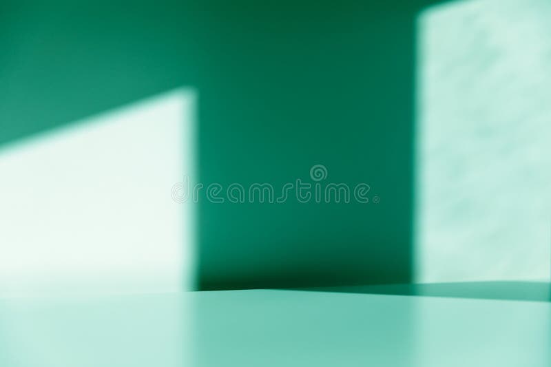 Green Background for Product Presentation with Shadow and Light from ...