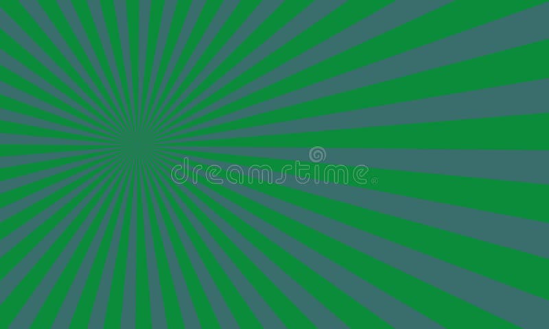 Green Background with Retro Rays. Color Abstract Ray Star Burst ...
