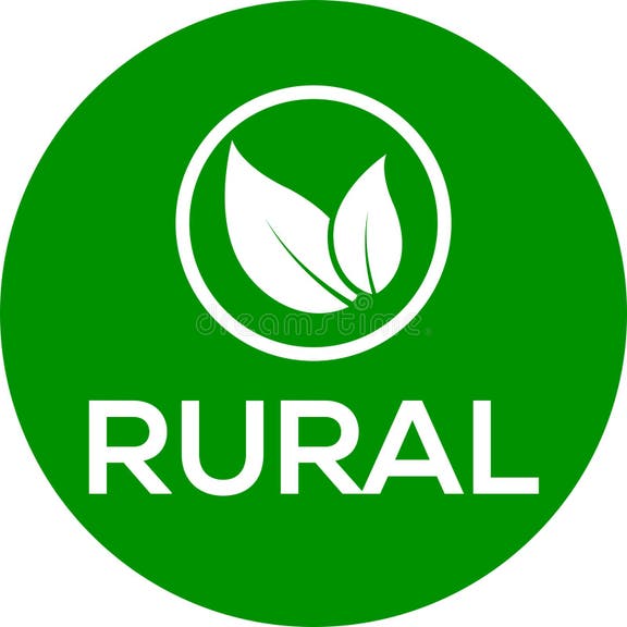 Green Background Rural Logo,rural Vector Logo Stock Vector ...