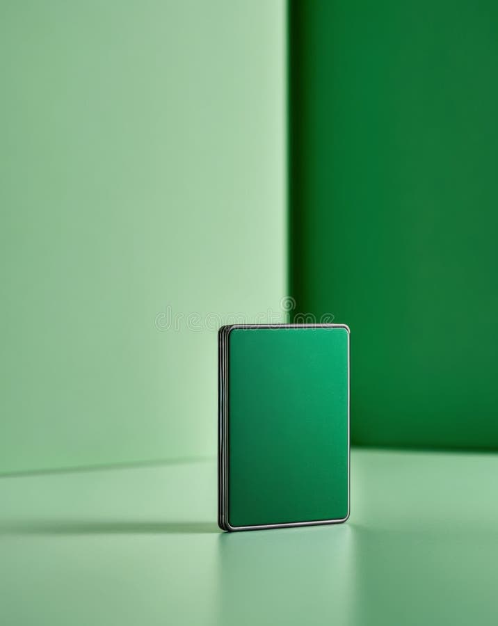 Green Background Solid State Drive High Speed Storage Technology ...