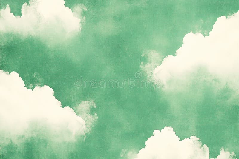 Green Background with Subtle Cloud Pattern and Grainy Texture Stock ...