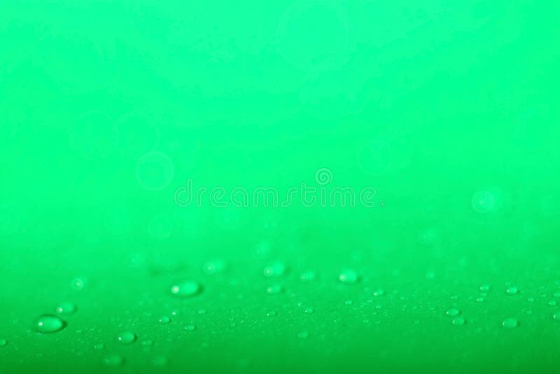Green Background Water Drops Stock Image - Image of foreground, leaf ...