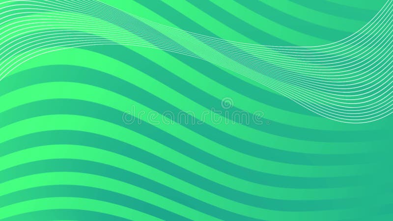 Green Background Wave Lines Abstract Motion Loop. Stock Video - Video ...