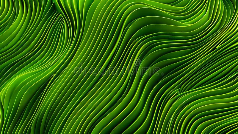A Green Background with Wavy Lines Stock Photo - Image of lines, color ...