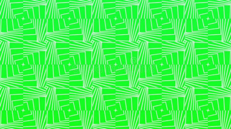 Green Background, White Line Pattern Moving in an Interesting Pattern ...