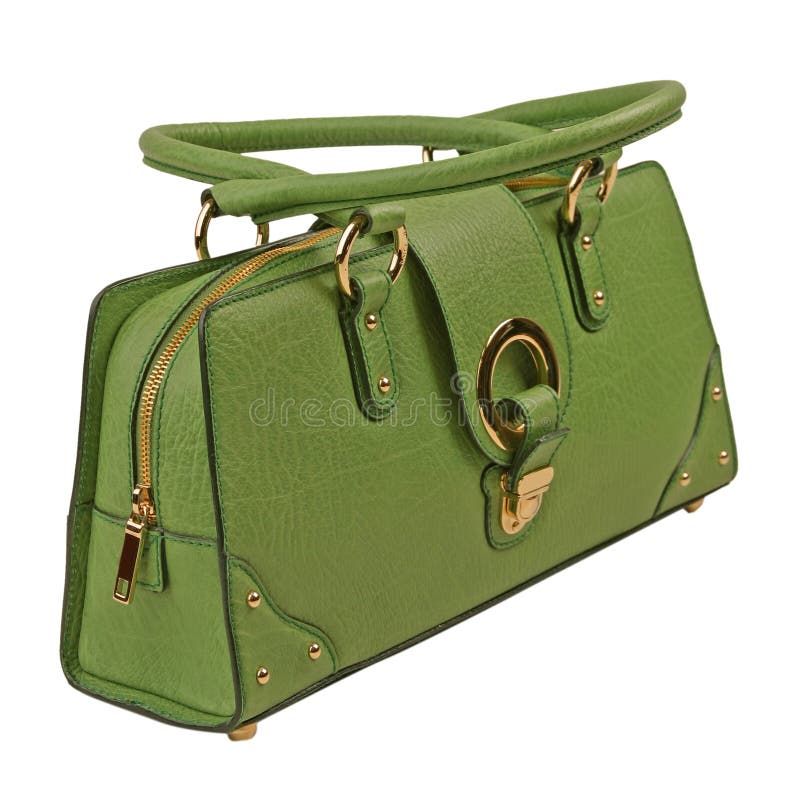 Green bag stock photo. Image of casual, beauty, buckle - 11220324