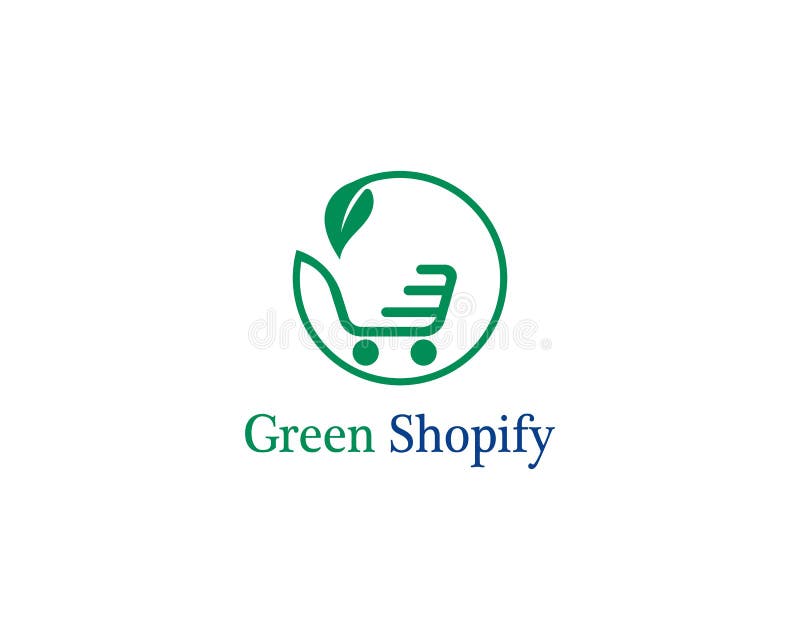 Green Bag Online Shop Vector Logo Design Editorial Stock Image ...