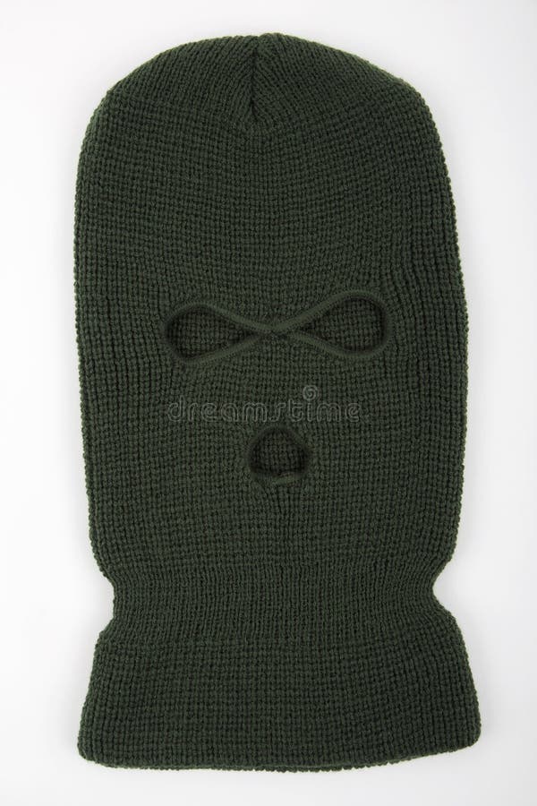 A Man in a Balaclava Mask Shows His Approval Mark with His Hands. the ...