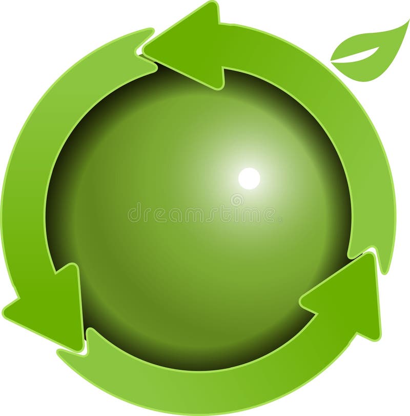 Green ball stock vector. Illustration of environment - 20540599