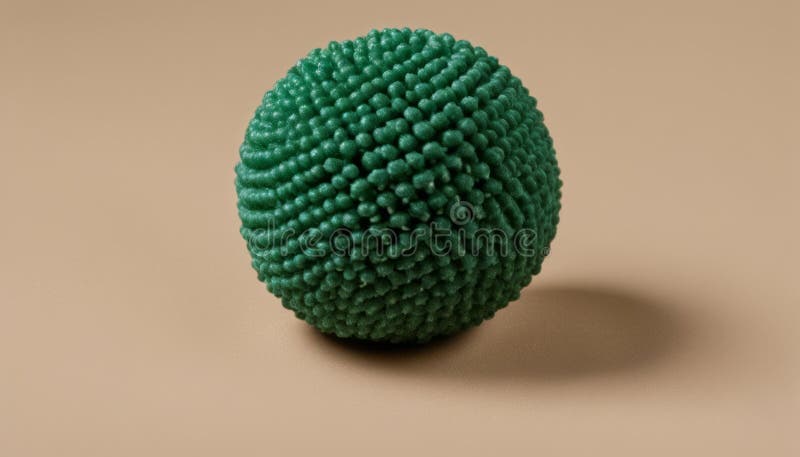 A Green Ball with Bumps on it Stock Illustration - Illustration of ...