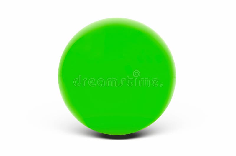 Green Ball with White Background Stock Photo - Image of leisure ...