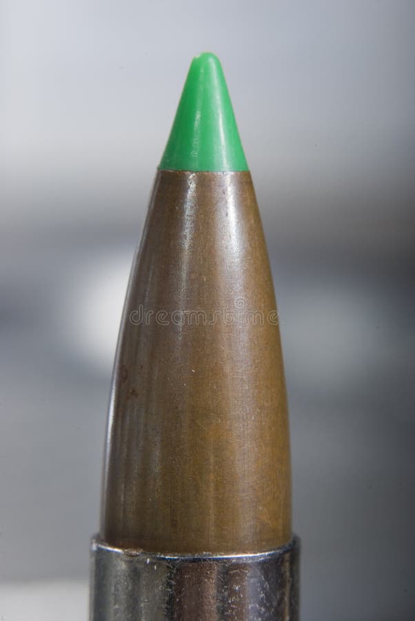 Green ballistic tip stock photo. Image of kill, plastic - 3836148