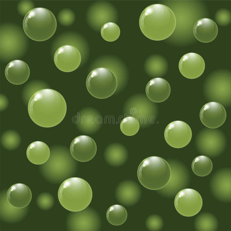 Green Balls on Abstract Background Stock Vector - Illustration of ...