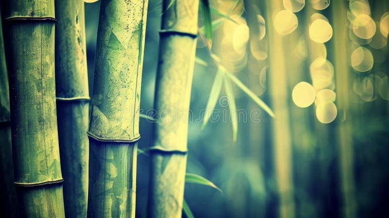 Green Bamboo Forest. Abstract Nature Background with Bamboo Woods Stock ...