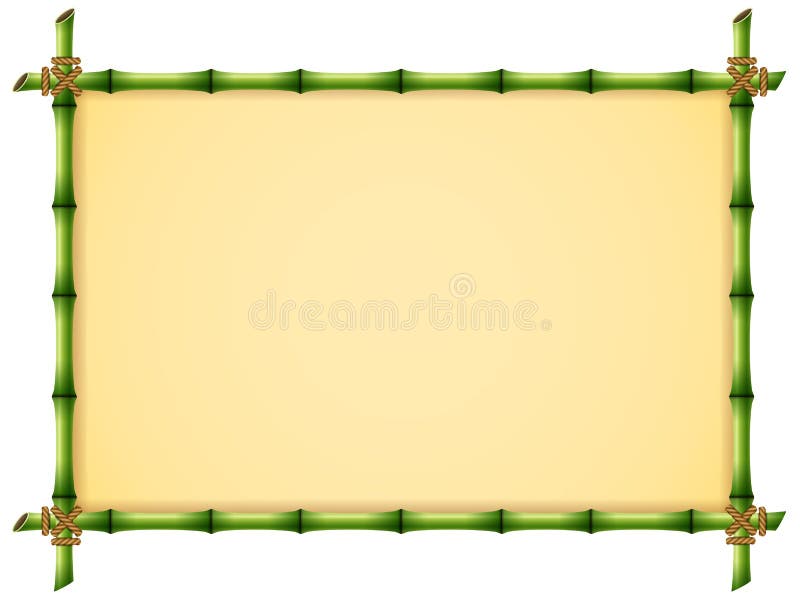 Green Bamboo Frame stock vector. Illustration of concept - 79513770