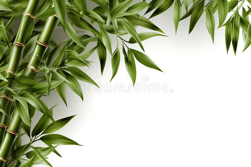 Bamboo Corner Border Clip Art