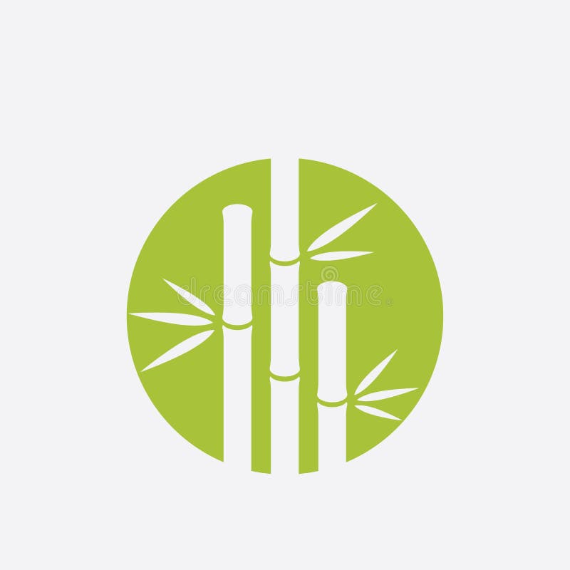 Green Bamboo Logo, Vector Illustration Design Stock Vector ...