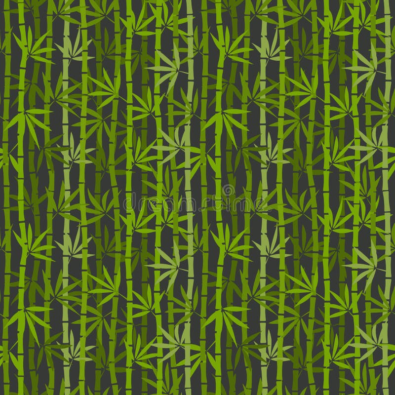 Bamboo Seamless Pattern Design Stock Vector - Illustration of japan ...