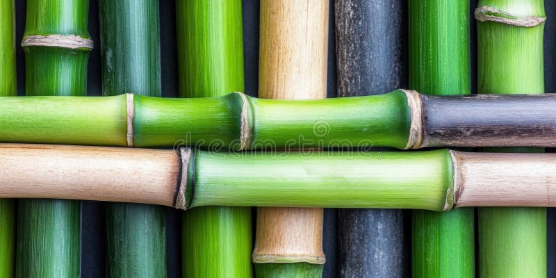 Green Bamboo Stalks Background Texture Image Natural Asian Plant ...