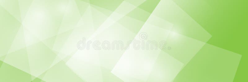 Green Banner with Transparent White Polygons Stock Vector ...