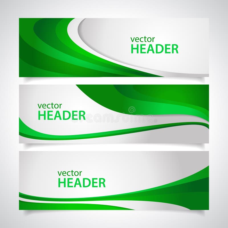 Green banners stock vector. Illustration of banners, shine - 57880569